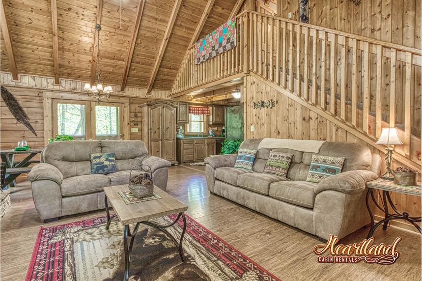 COZY DEN - Cabins - Sleeps 1-6 - Heartland Cabin Rentals